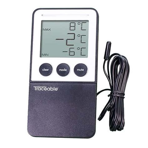Traceable Fridge Freezer Digital Thermometer With Bullet Probe From