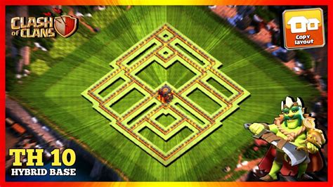 New Unbeaten Th10 Hybrid Trophy Farming Base 2023 Town Hall 10 Base