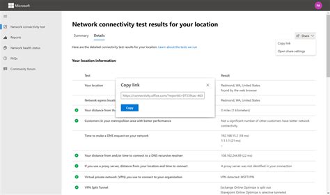 Microsoft 365 Network Connectivity Test Tool Appunti Dalla Rete Notes From Internet