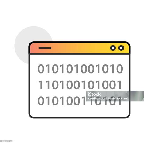 Binary Code Data Processing Digital Code Programming Stock Illustration