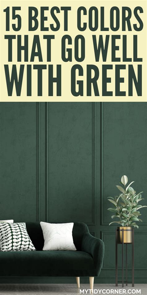 What Colors Compliment Dark Green Walls