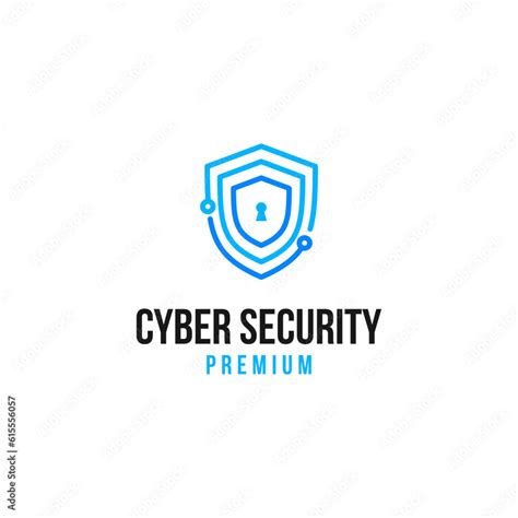 Cyber Security Logo Design Concept Vector Illustration Symbol Icon Stock Vector Adobe Stock