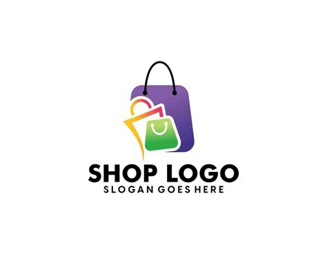 E Commerce Logo Template Tablet Store And Shopping Bag Vector Design