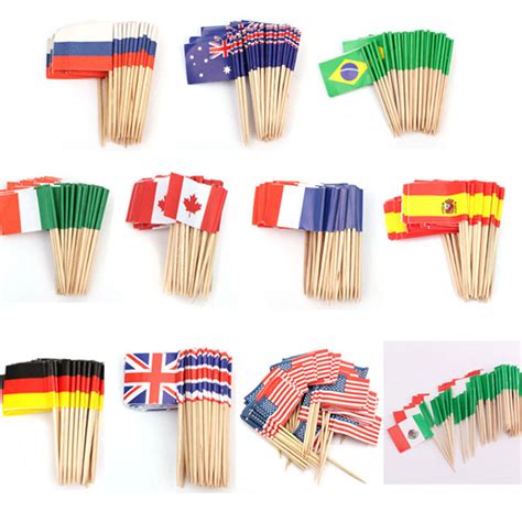 7 Cupcakes Mini Toothpick Flags Photo Cupcake Toothpick Flags