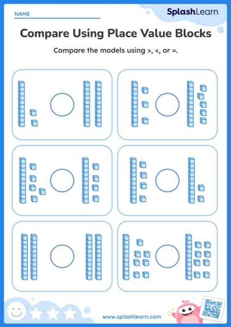 Compare Place Value Blocks Within 20