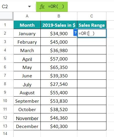 OR Function In Google Sheets Formula Examples How To Use