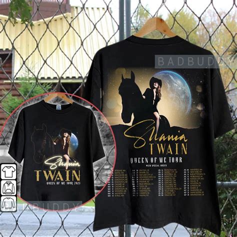 Shania Twain T Shirt Queen Of Me Tour Concert 2023 2 Sided T Shirt