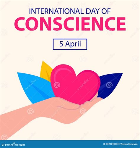 International Day Of Conscience Holiday Card Poster With Earth Map