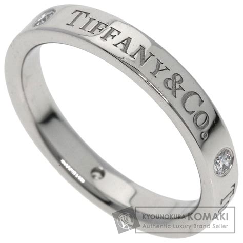 Tiffanyandco ティファニー フラットバンド 3p ダイヤモンド リング・指輪 プラチナpt950 レディース [中古] ブランド京の