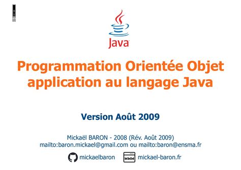 Programmation Orientée Objet Application Au Langage Java Speaker Deck