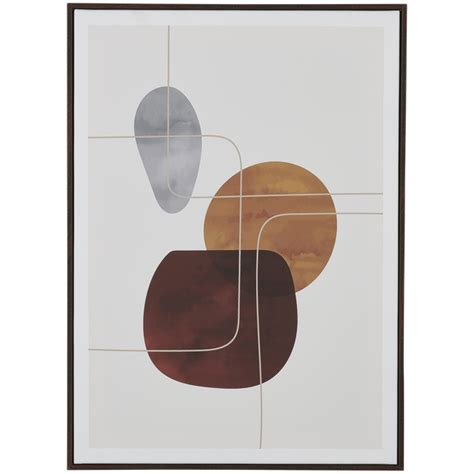 صخور تجريدية 5 كانفاس مع إطار أبيات