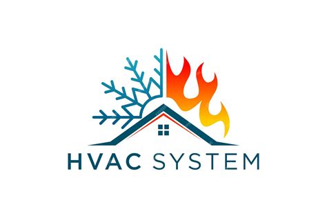 Premium Vector Industry Logo For Hvac Heating Ventilation And Air Conditioning System Fire