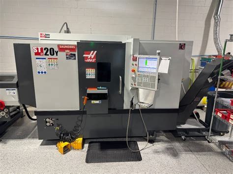 Haas St 20y Cnc Lathe Sub Spindle Y Axis Live Tool W Bar Feeder