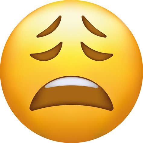 Exhausted Emoji Tired Emoticon Yellow Face With Closed Eyes 22932670