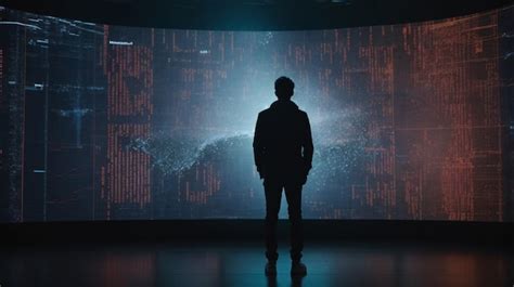 Premium Ai Image Photo People Monitoring Cybersecurity Hologram Map