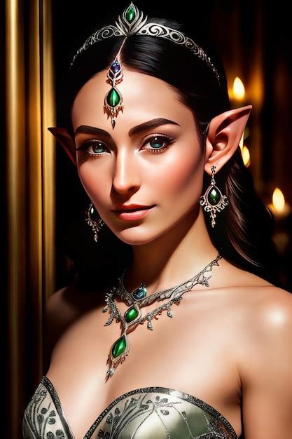 Premium Ai Image Fantasy Elf Princess Woman