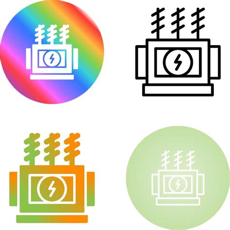 Power Transformer Vector Icon 40937265 Vector Art At Vecteezy