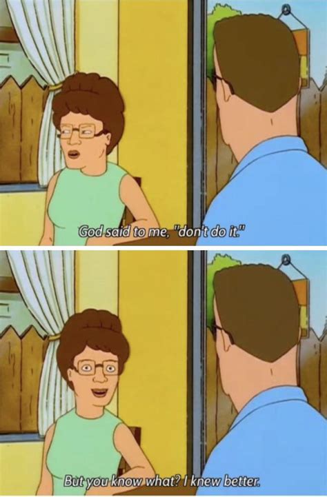 I Think This Is The Perfect Example Of Peggys Thought Process