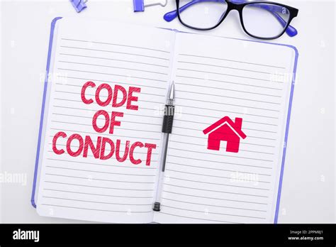 Text Showing Inspiration Code Of Conduct Business Approach Ethics