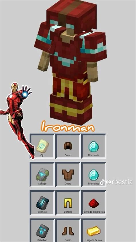 How To Make Ironman With Armor In 2024 Armor Minecraft Minecraft