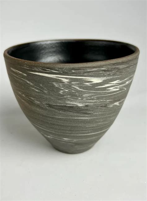 Black And White Nerikomi Yunomi Tumbler 白黒練りこみ湯呑みタンブラー Shane Jones