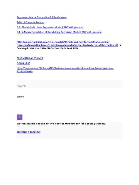 Full Detils To Find Coefficient Regression Pdf Equations