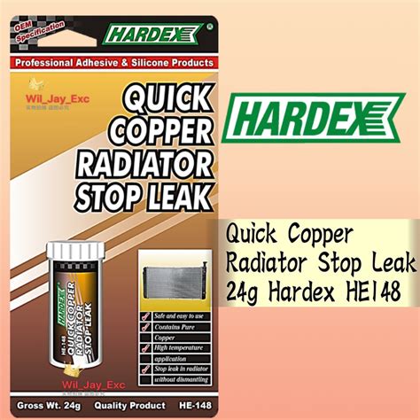 Hardex He148 Quick Copper Radiator Stop Leak 24g He148 Shopee Malaysia