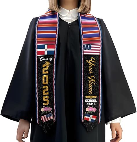 Personalized Dominican Republic Graduation Sash Custom Dominican