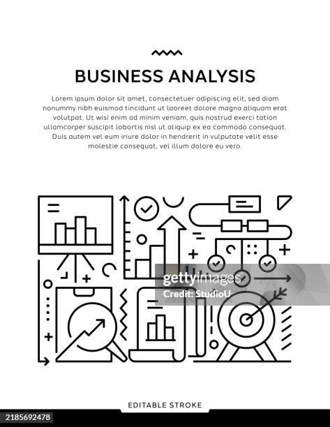 Business Analysis Line Art Illustration High Res Vector Graphic Getty Images