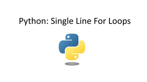 Python How To Make And Use Single Line For Loops
