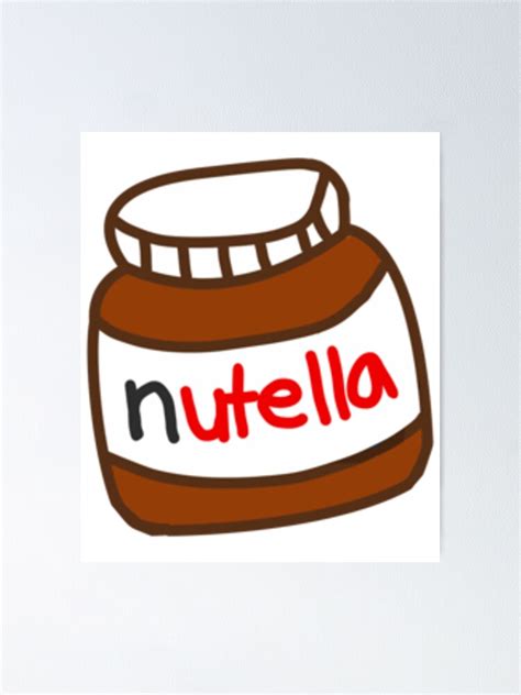 Cute Tumblr Nutella Pattern Poster For Sale By Quixdiclothing Redbubble