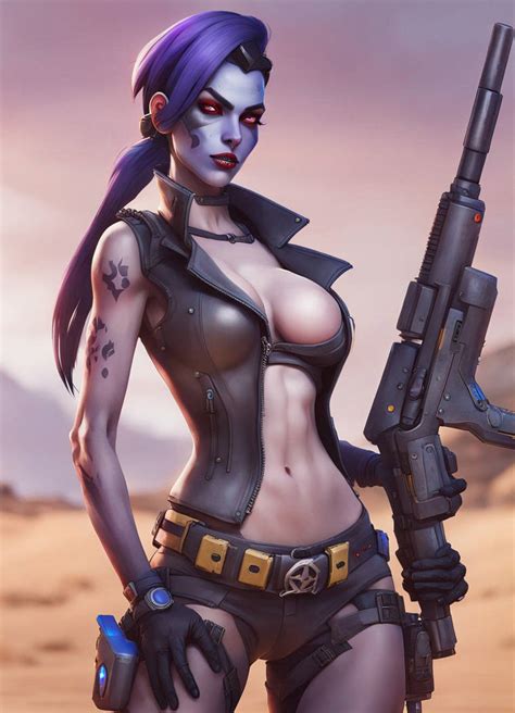 Widowmaker As A Sexy Wasteland Warrior 1 By The One Zombie King On