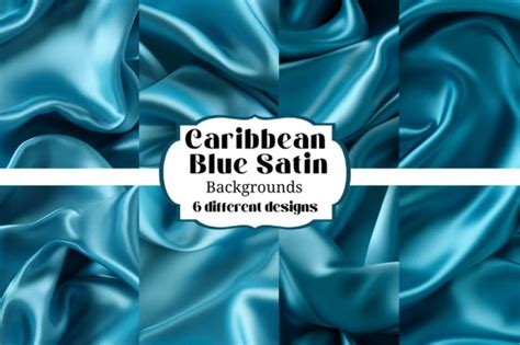 Caribbean Blue Satin Backgrounds Graphic By Laura Beth Love · Creative