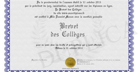 Brevet Des Colleges
