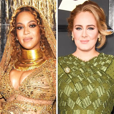 Beyonce Fans React To Adele Beating Beyonce At The Grammys Us Weekly