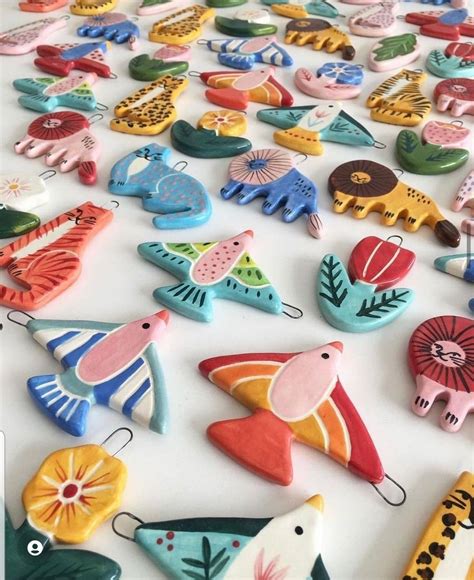 Little Ceramic Houses To Hang Sold Individually Handmade Different