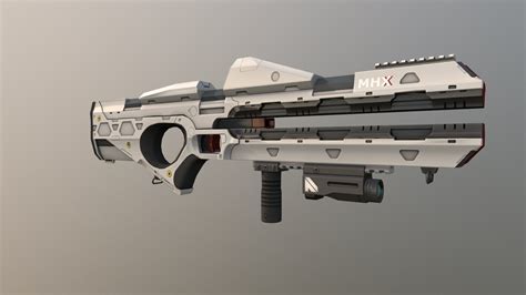Particle Rifle 3d Model By Benjamin Benjammin 733a843 Sketchfab