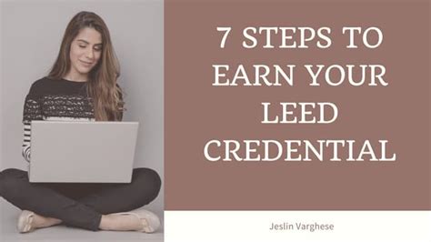 7 Steps To Earn Your Leed Credential Pdf