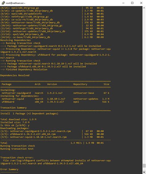 Ufdbguard Conflicts Between Attempted Installs Of Nethserver Squidguard Bug Nethserver Community