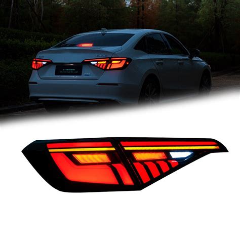 2022 New Rear Light For Honda Civic Led Tail Lamp 11th Dk Motion Led
