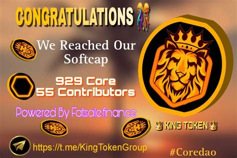 King Token Presale Success We Are Very Excited To Announce That King Token Has Reached Its