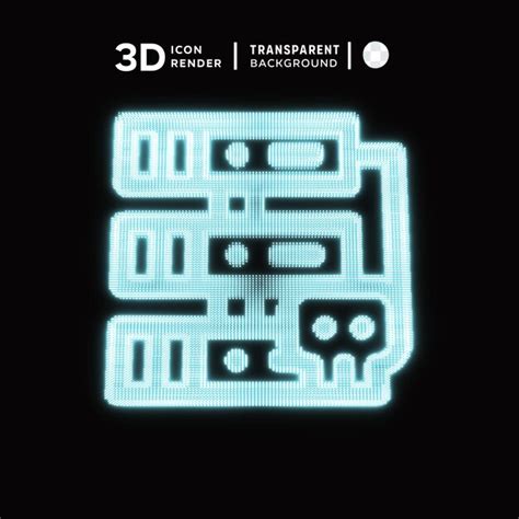 Premium Psd 3d Icon Cyber Tech Security Illustration