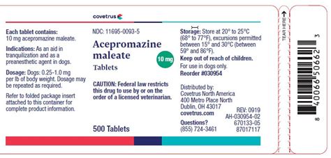 Acepromazine Maleate Tablets