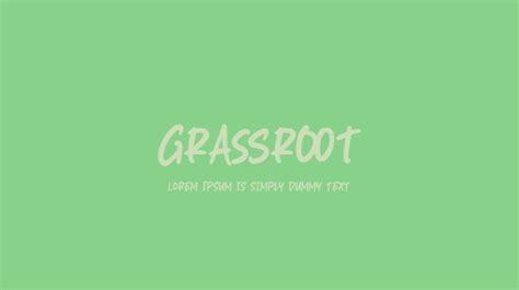 Grassroot Font Download Free For Desktop And Webfont