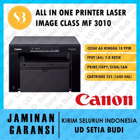 Jual All In One Printer Laser Multi Canon Image Class Mf 3010 Mf3010