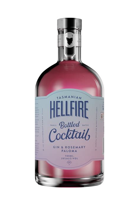 Gin And Rosemary Paloma Cocktail Pre Mixed Ready To Drink Hellfire