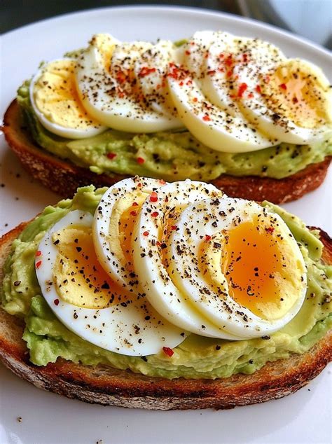 Avocado Toast With Soft Boiled Eggs 🥑🍳 Eggs Avocado Breakfast