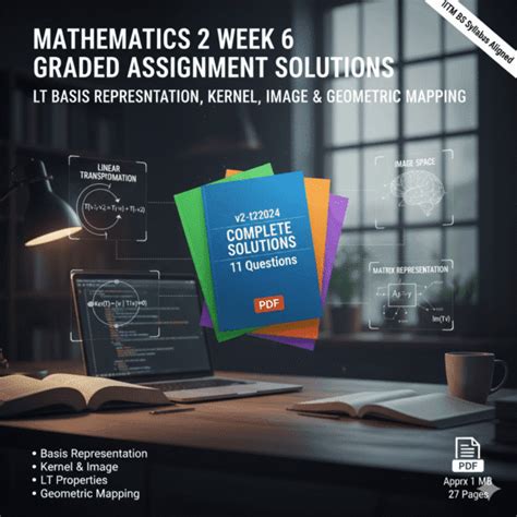 Mathematics 2 Week 6 Graded Assignment Solution Gradeboost