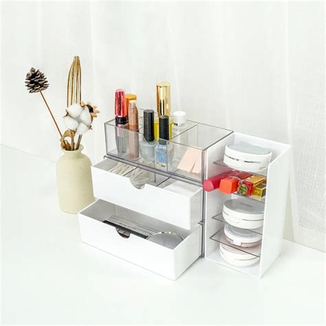 Stackable Cosmetics Organizer Vanity Table Style Degree