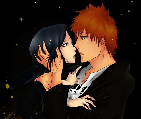 Rukia Kuchiki And Ichigo Kurosaki Kiss